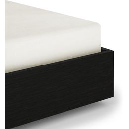 Spannbettlaken HECKETT & LANE "Elementi", wei&szlig; (off, wei&szlig;), B:90cm L:200cm, Mako-Satin, Obermaterial: 100% Baumwolle, Bettlaken, Spannbettlaken, Laken aus 100% Baumwolle, hochwertiges Mako-Satin, Betttuch ab 90x200