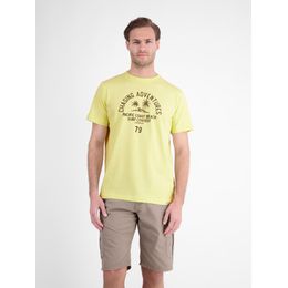 Print-Shirt Lerros, Jungen, Gr. 3XL, lemon water, Single Jersey, Obermaterial: 100% Baumwolle, bedruckt, regular fit normal, Rundhals, Shirts, regular fit, Kurzarm-Design, mit auff&auml;lligem Print