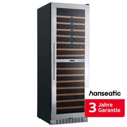 Hanseatic Weink&uuml;hlschrank "HWC171FCIA", Energieeffizienz: F (A-G), silber, B:59,5cm H:177cm T:68cm, Weink&uuml;hlschr&auml;nke, inkl. 3 Jahre Herstellergarantie