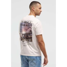 Rundhalsshirt CAMP DAVID, Jungen, Gr. 4XL, wei&szlig;, Single Jersey, Material: 100% Baumwolle, bedruckt, relaxed fit normal, Rundhals, eingesetzt gerader Abschluss, Shirts Rundhalsshirt, aus Baumwolle