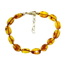 Armband OSTSEE-SCHMUCK "OSTSEE-SCHMUCK Armband Serana Armband Serana", braun, Armb&auml;nder, Damen, 19cm, Bernstein, Armband