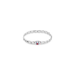 Armband Tommy Hilfiger "OCEANIC", edelstahlfarben, blau, wei&szlig;, rot, Armb&auml;nder, Damen, 19cm, Edelstahl, Armband