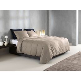 Bettw&auml;sche ZO HOME "Zohome Baumwolle Mako-Satin Bettw&auml;sche Satinado", beige (forest sand), B/L: 135cm x 200cm, 1 Stk., 1 Stk., Mako-Satin, B/L: 80cm x 80cm, 1 Stk., Mako-Satin, Obermaterial: 100% Baumwolle, Bettw&auml;sche, Bettw&auml;sche, Bettw&auml;sche aus 100% Baumwolle, hochwertige Mako-Satin, ab 135x200 cm.