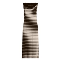 Sommerkleid Betty Barclay "Damen ohne Arm", Damen, Gr. 38, Normalgr&ouml;&szlig;en, dunkelblau, nature, Obermaterial: 75% Baumwolle, 25% Polyester. Besatz: 60% Polyester, 40% Baumwolle, tailliert lang, U-Boot-Ausschnitt, Kleider Sommerkleid