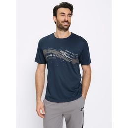 Trainingsshirt Catamaran "Shirt", Jungen, Gr. 48/50, dunkelblau, 100% Polyester, gemustert, mehrfarbig, Rundhals, Shirts