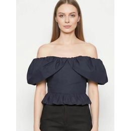 Hemdbluse ITS MAY "ITS MAY Shirt Serena", Damen, Gr. L, navy, Obermaterial: 100% Baumwolle, Blusen Hemdbluse