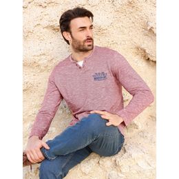 Langarmshirt Catamaran "Langarm-Shirt", Herren, Gr. 52/54, bordeaux, meliert, 100% Baumwolle, meliert, Shirts Langarmshirt