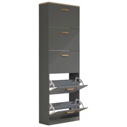 Schuhschrank Halom XL Anthrazit/Honigeiche