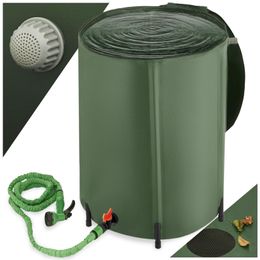 TecTake&reg; Regentonne, mit Hahn und &Uuml;berlaufschutz, wetterbest&auml;ndig, Oberseite abnehmbar