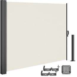 Casaria Seitenmarkise Nosara Creme 160x300cm ausziehbar