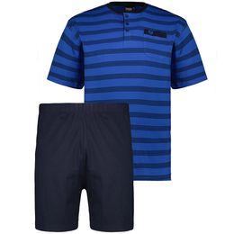 Herren Gro&szlig;e Gr&ouml;&szlig;en | ADAMO Schlafanzug aus Baumwolljersey Farbe blau Gr&ouml;&szlig;e: 3XL