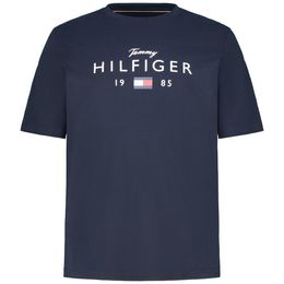 Herren Gro&szlig;e Gr&ouml;&szlig;en | Tommy Hilfiger T-Shirt mit Label-Print Farbe marine Gr&ouml;&szlig;e: 4XL