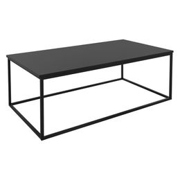 ML-Design Couchtisch, Schwarz, Metall, Rechteckig,Rechteckig, 59x39.5x110 cm, Wohnzimmer, Wohnzimmertische, Couchtische