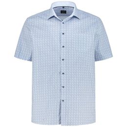 Herren Gro&szlig;e Gr&ouml;&szlig;en | Venti Businesshemd mit Allover-Muster Farbe blau Gr&ouml;&szlig;e: 48