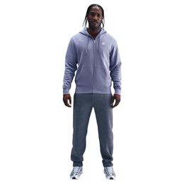 Nike - "Sportswear Club" Hoodie mit durchgehendem Rei&szlig;verschluss f&uuml;r Herren (Indigoblau)