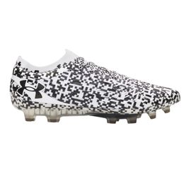 Under Armour - "Elite" Pixelig Fu&szlig;ballschuhe mit festem Boden f&uuml;r Herren/Damen Unisex (Schwarz/Wei&szlig;)