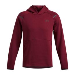 Under Armour - "Essential" Kapuzenpullover f&uuml;r Herren, Fleece, Raglan&auml;rmel (Rot)