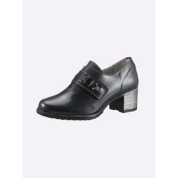 Heine Witt Damen Hochfrontpumps, grau-metallic, Gr&ouml;&szlig;e 35