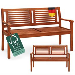 Casaria Gartenbank Eukalyptusholz 120x56x88cm FSC -zertifiziert