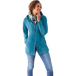 CR&Eacute;ATION L Damen Sweatjacke mit 2-Wege-Rei&szlig;verschluss topas Gr&ouml;&szlig;e 38