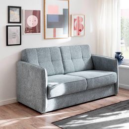 Pharao24.de Zweisitzer Sofa Ausziehsofa aus Textil mit Armlehnen