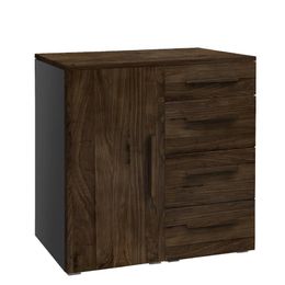 Pharao24.de Dielenkommode Wohnzimmer Kommode in modernem Design mit Dreht&uuml;r