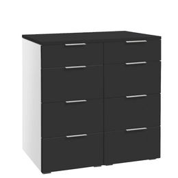 Pharao24.de Kommode Schlafzimmerkommode in Anthrazit und modernem Design