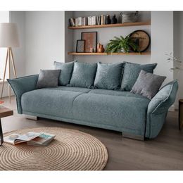 Pharao24.de Big Sofa Funktionssofa aus Webstoff mit Schlaffunktion