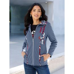 Shirtjacke Classic Basics "Shirtjacke", Damen, Gr. 56, rauchblau, 100% Baumwolle, unifarben, Shirts Shirtjacke