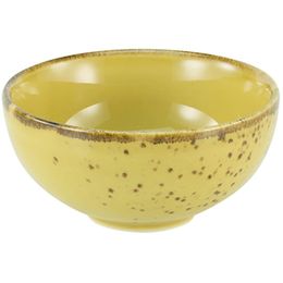 Tapas-Schale Creatable "NATURE COLLECTION", gelb (curry), &Oslash;:8cm, Steinzeug, Sch&uuml;sseln, Snackschale, Dipschale, Servierschale, &Oslash; 8 cm
