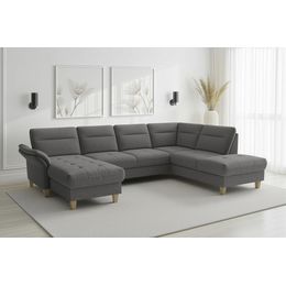 Sit & More Wohnlandschaft SIT & MORE "Pamela", anthrazit, B:292cm H:90cm T:212cm, 100% Polyester, Sofas, Wohnlandschaft, Liegefl&auml;che aus Originalstoff