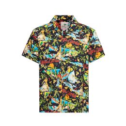 King Kerosin Herren Hawaiihemd Lago di Garda