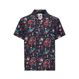 King Kerosin Herren Hawaii Hemd Rockabilly Devil