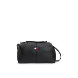 Umh&auml;ngetasche Tommy Jeans "TJW SLOUCHY CITY CAMERA BAG", Damen, Gr. B/H/T: 24cm x 11cm x 10,5cm, schwarz, Lederimitat, Taschen Umh&auml;ngetasche, Unisex Schultertasche, Kamerabag mit Logoflaggen-Emblem