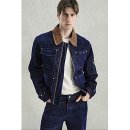 Kollardetaillierte saisonale Jacke mit Taschen