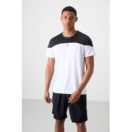 Herren-Farbenblockiertes Rundhals-T-Shirt