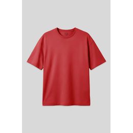 Oversized Baumwollmix Rundhals-T-Shirt