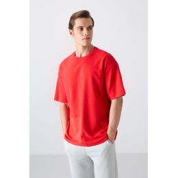 &Uuml;bergr&ouml;&szlig;en Baumwollmischung Rundhalsausschnitt T-Shirt mit Tasche