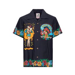 King Kerosin Herren Hawaii Hemd Acapulco Gold
