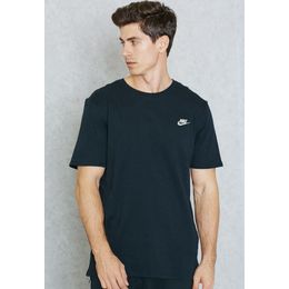 Nike Futura T-Shirt mit gesticktem Logo in Schwarz & Sliver