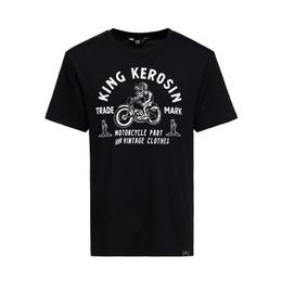 King Kerosin Herren T-Shirt Motorcycle Part & Vintage Clothes