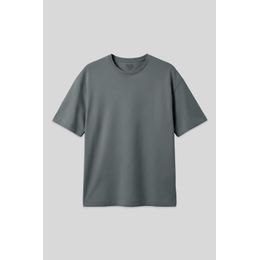 &Uuml;bergro&szlig;es Baumwollmischung Rundhalsausschnitt T-Shirt