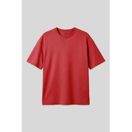Oversized Baumwollmix Rundhals-T-Shirt