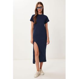 Slim Fit Midi-Kleid mit seitlichem Schlitz