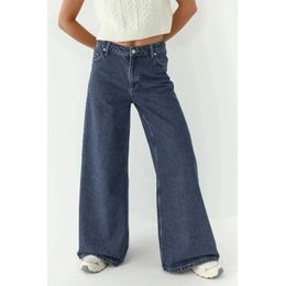 Hohe Taille Weite Beinen Jeans