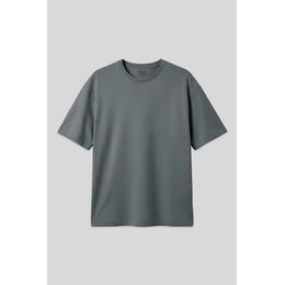 &Uuml;bergro&szlig;es Baumwollmischung Rundhalsausschnitt T-Shirt