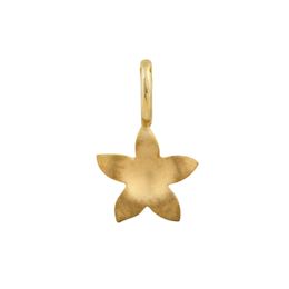 OROLINO Anh&auml;nger 585 Gold mit Blumen-Motiv 7mm breit