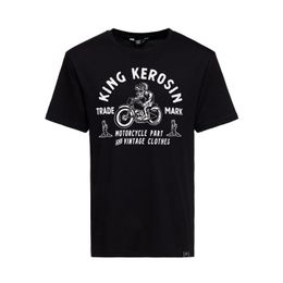 King Kerosin Herren T-Shirt Motorcycle Part & Vintage Clothes