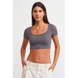 Damen Rippcrop-Top