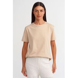 Damen Baumwoll Crew-Neck T-Shirt